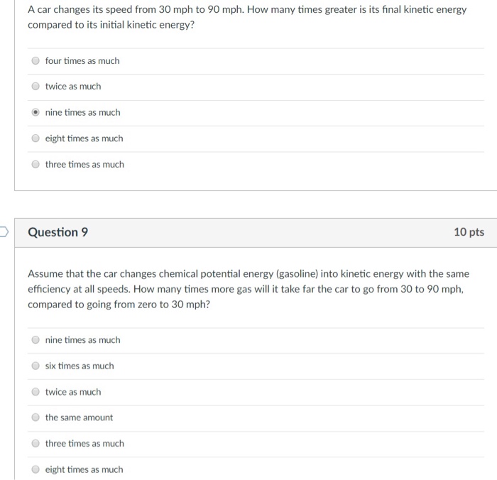 Solved A car changes its speed from 30 mph to 90 mph. How | Chegg.com