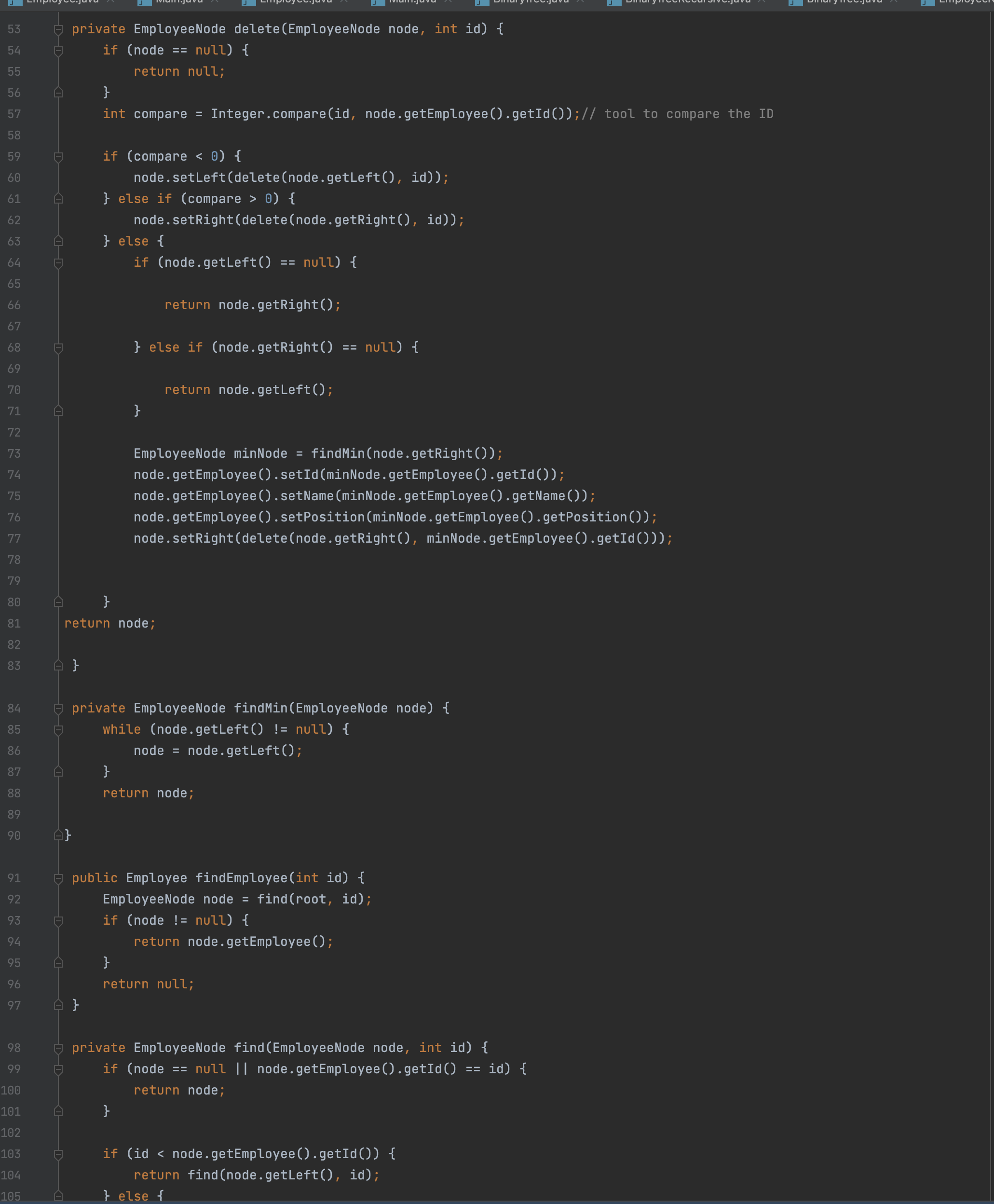 Solved I need help on improving this JAVA CODE for Employee | Chegg.com