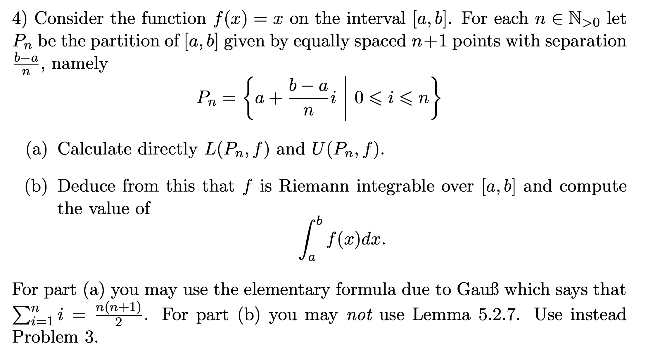 Solved Consider the function f(x)=x ﻿on the interval a,b. | Chegg.com