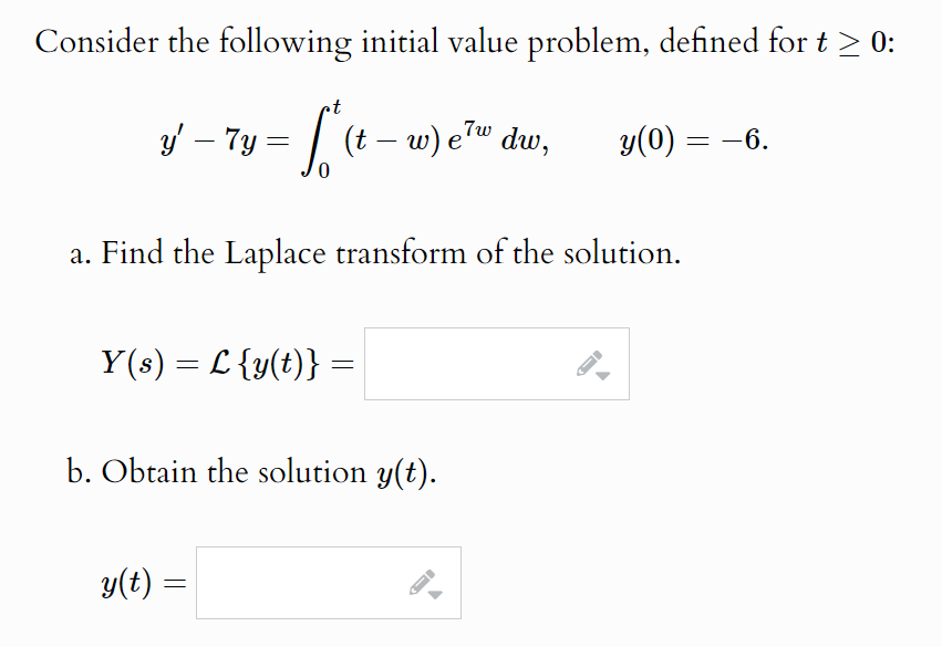 Solved Consider the following initial value problem, defined | Chegg.com