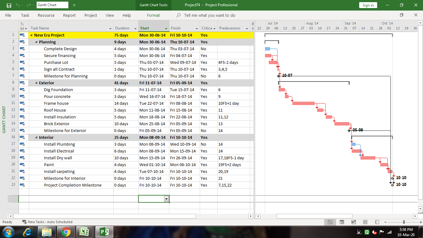 Previous Chart To use as Reference(ex 1.1, | Chegg.com
