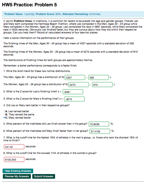Solved HW5 Practice: Problem 5 Problem Value: 1 point(s). | Chegg.com