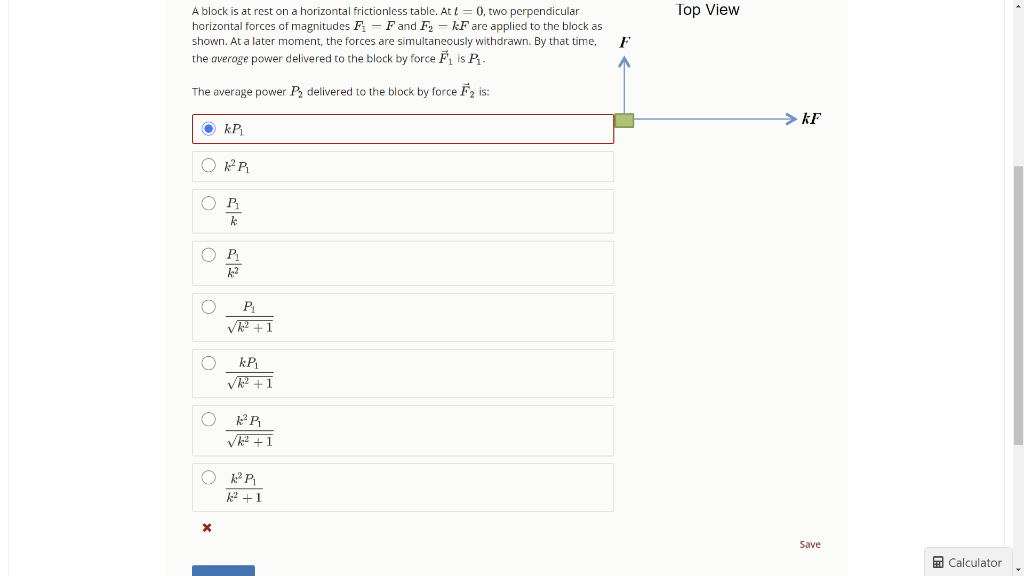 Solved A block is at rest on a horizontal frictionless | Chegg.com