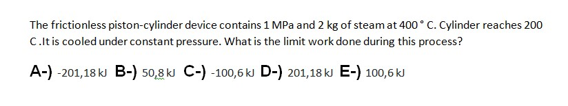 Solved The frictionless piston-cylinder device contains 1 | Chegg.com