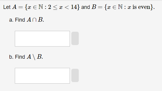 Solved Let A={x∈N:2≤x