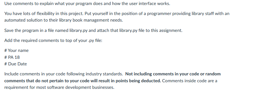 Solved PA18- Library Book Management This project is | Chegg.com