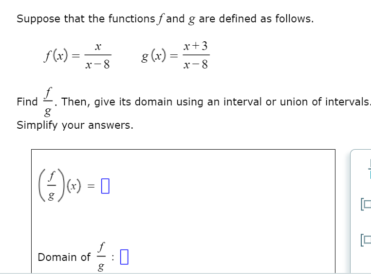 Solved Suppose that the functions f and g are defined as | Chegg.com