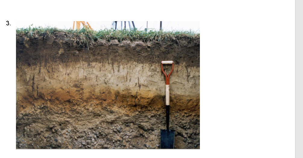 Solved For the following soil profile images, label the | Chegg.com