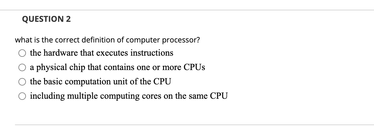 Solved QUESTION 1 What OS component clears the interrupt | Chegg.com