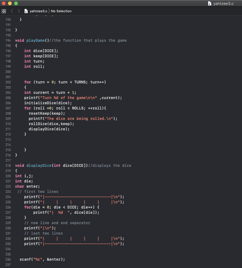 Tasks Activity yahtzee.c 1. Copy C source code file | Chegg.com