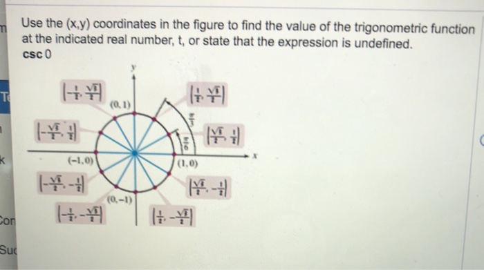 Solved Use The X Y Coordinates In The Figure To Find The