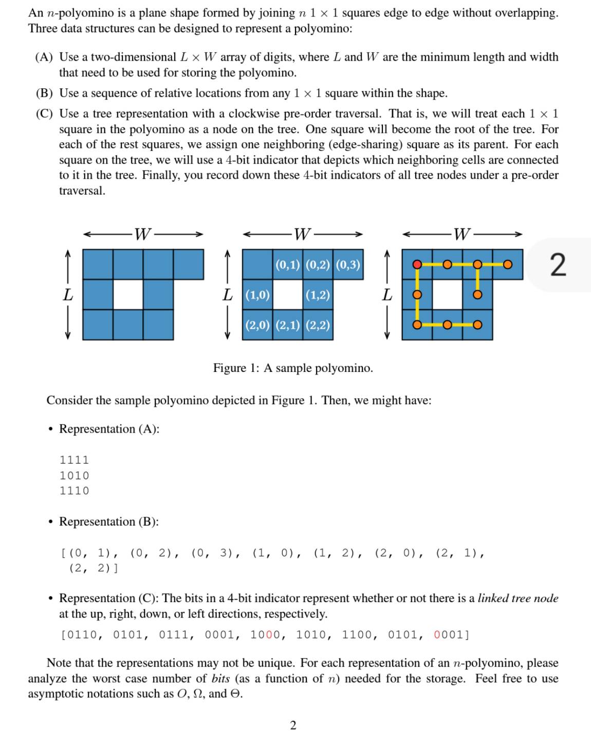 Solved An n-polyomino is a plane shape formed by joining | Chegg.com