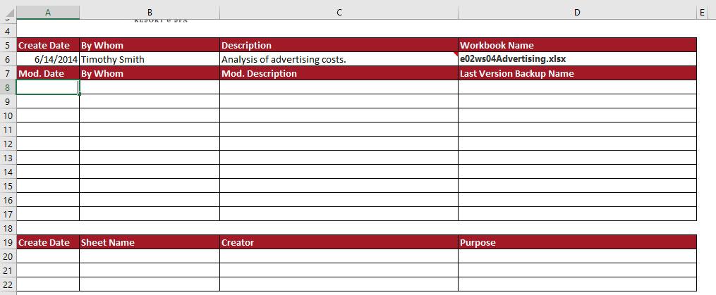 A) On the Documentation worksheet, insert the | Chegg.com