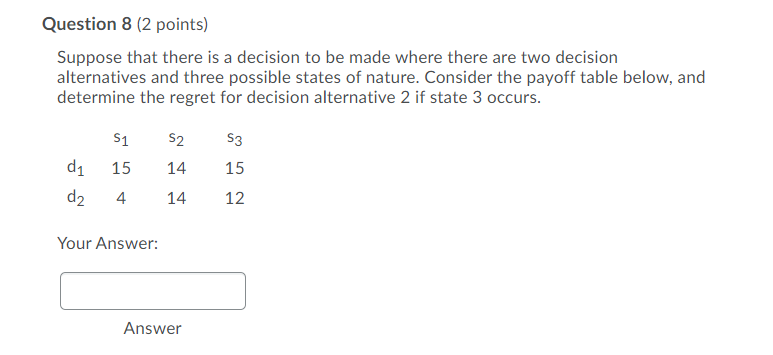 Solved Question 7 (2 points) Consider the Constraint portion | Chegg.com