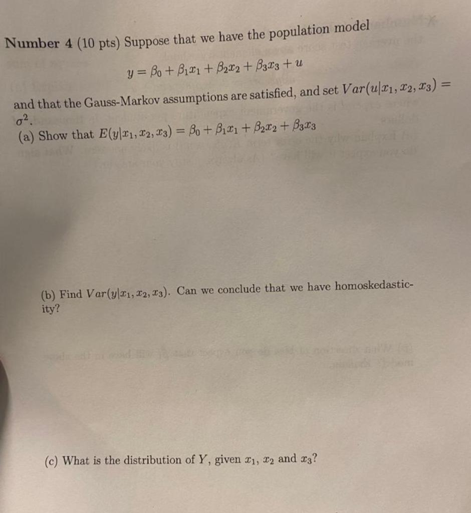 Number 5 ( 10 pts) Define the following variables on | Chegg.com