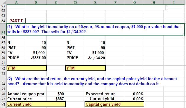 Solved (1) What is the yield to maturity on a 10 -year, 9% | Chegg.com