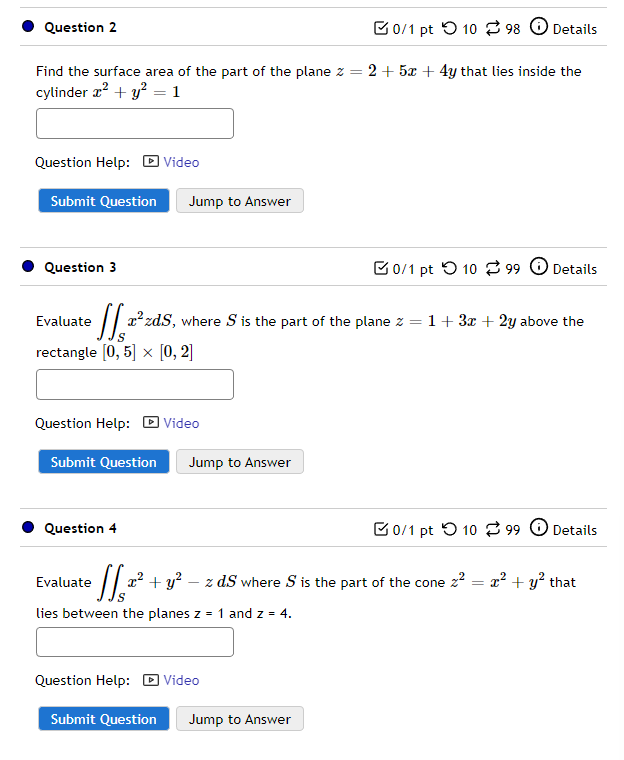 Solved plea do all three i have no more questions to use | Chegg.com