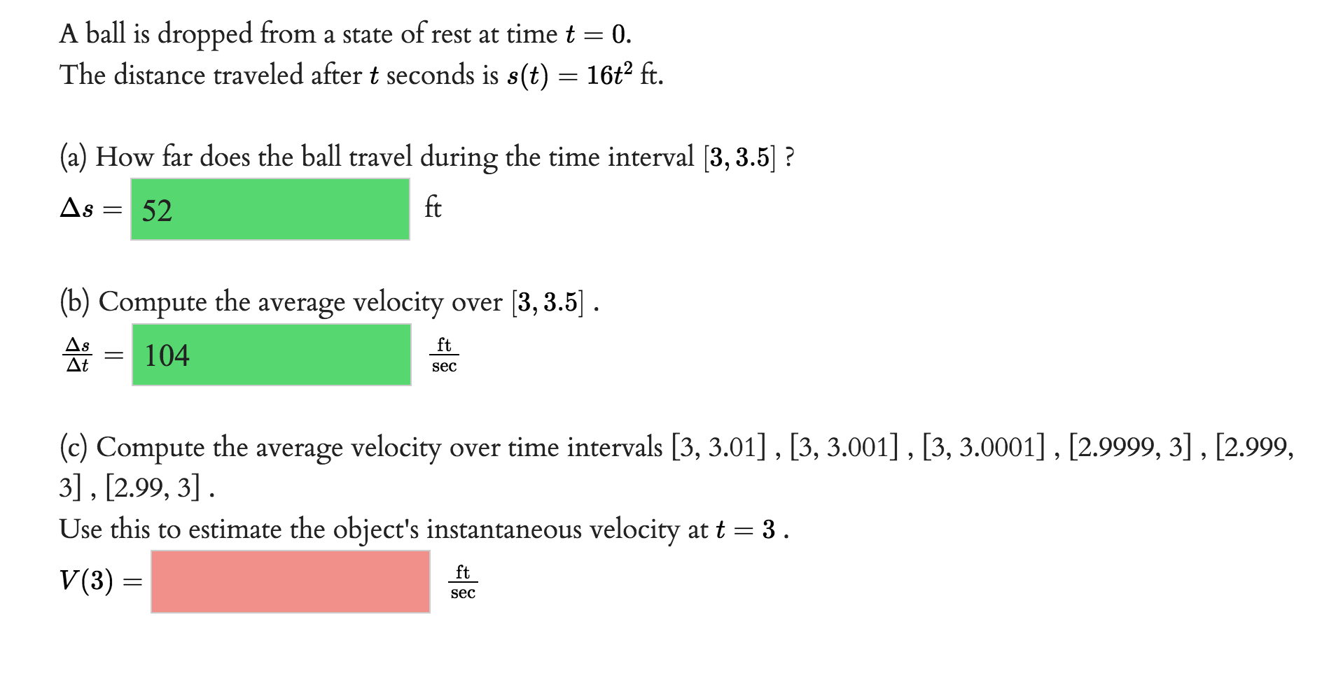 Solved A ball is dropped from a state of rest at time t=0. | Chegg.com