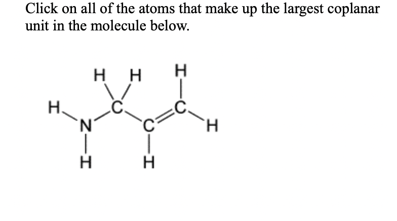 Solved Click on all of the atoms that make up the largest | Chegg.com