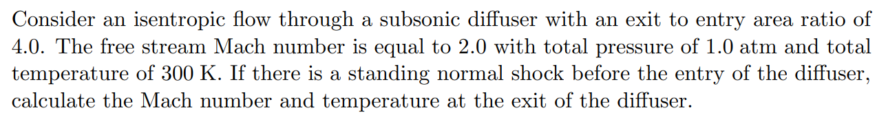 Solved Consider an isentropic flow through a subsonic | Chegg.com