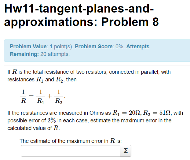 Solved Hw11-tangent-planes-and- approximations: Problem 8 | Chegg.com