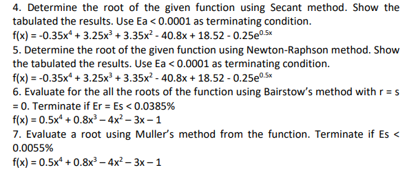 Solved Instructions: Solve the following problems in excel | Chegg.com