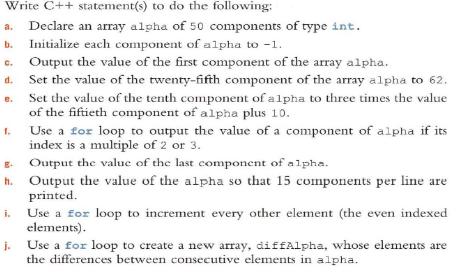 Solved Write C++ statement(s) to do the following: a. | Chegg.com