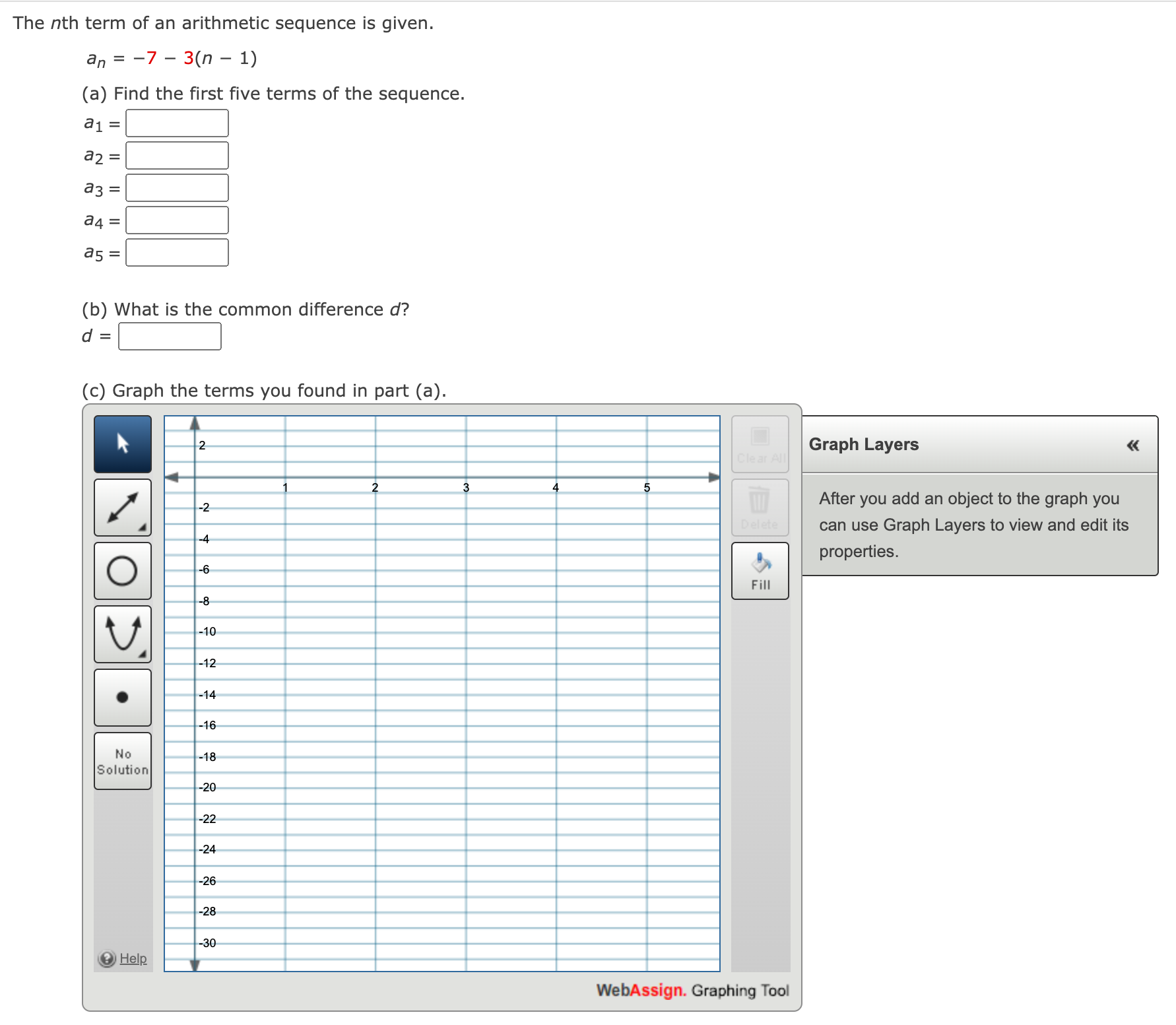 Solved The nth term of an arithmetic sequence is | Chegg.com