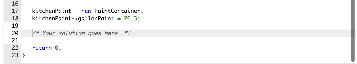 Solved Deallocate memory for kitchenPaint using the delete | Chegg.com