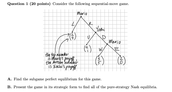 Solved Question 1 20 Points Consider The Following 