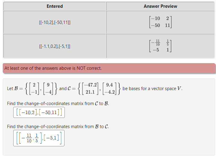 Solved I'm confused where I went wrong. I can find B to C if | Chegg.com