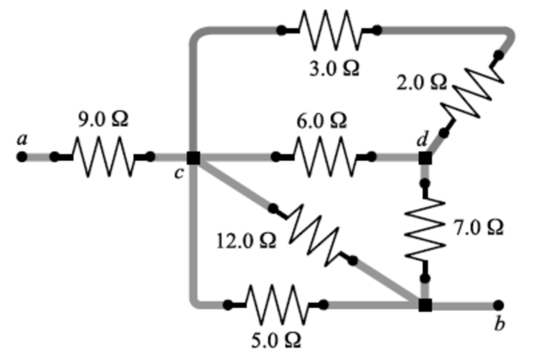 Solved Find the equivalent resistance between points A and B | Chegg.com