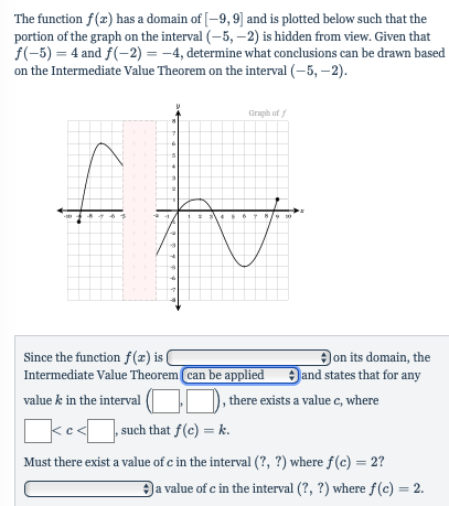Solved The function f(t) has a domain of (-9,9) and is | Chegg.com