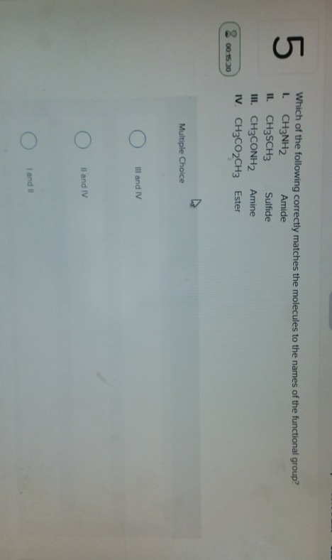Solved: 5 Which Of The Following Correctly Matches The Mol... | Chegg.com