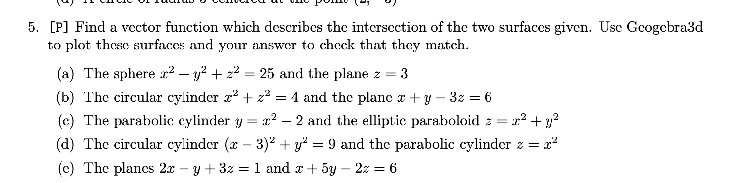 Solved Find a vector function which describes the | Chegg.com