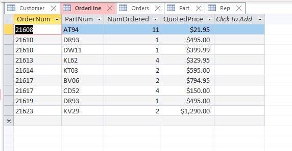 Solved #1. For each order, list the order number and order | Chegg.com