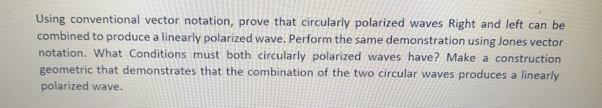 Solved Using conventional vector notation, prove that | Chegg.com