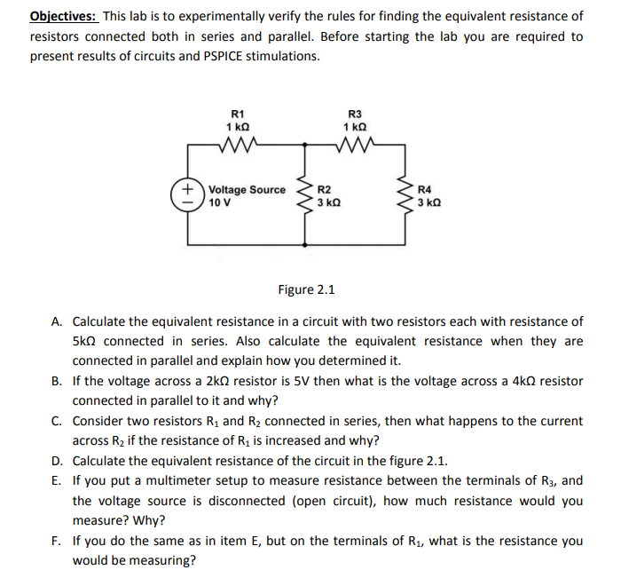 Solved Objectives:_ This lab is to experimentally verify the | Chegg.com