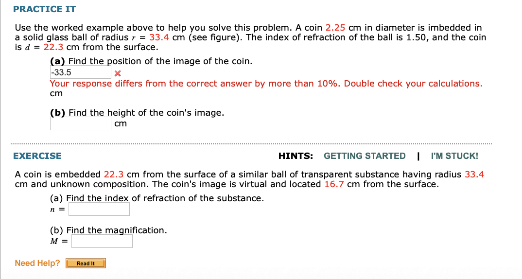 Solved PRACTICE IT Use the worked example above to help you | Chegg.com