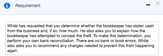 Solved White Construction Inc. has poor internal control. | Chegg.com