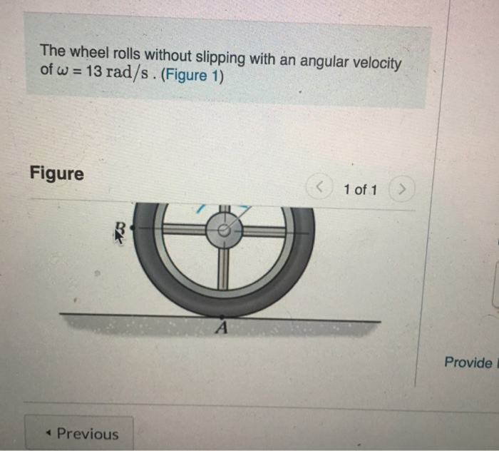 Solved Part A The wheel rolls without slipping with an | Chegg.com