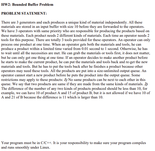 Solved PROBLEM STATEMENT: There are 3 generators and each | Chegg.com