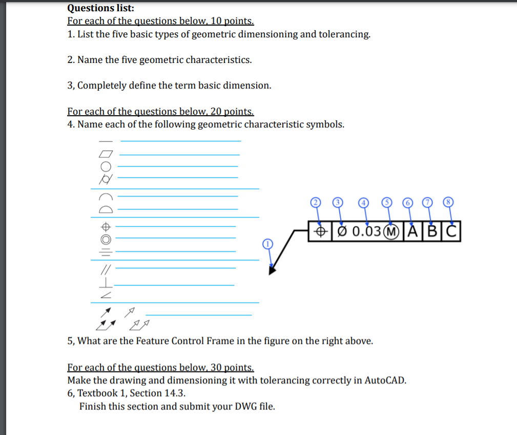 Solved Questions list: For each of the questions below, 10 | Chegg.com