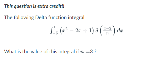 Solved This question is extra credit!! The following Delta | Chegg.com