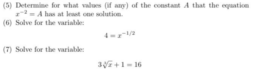 Solved (5) Determine for what values (if any) of the | Chegg.com