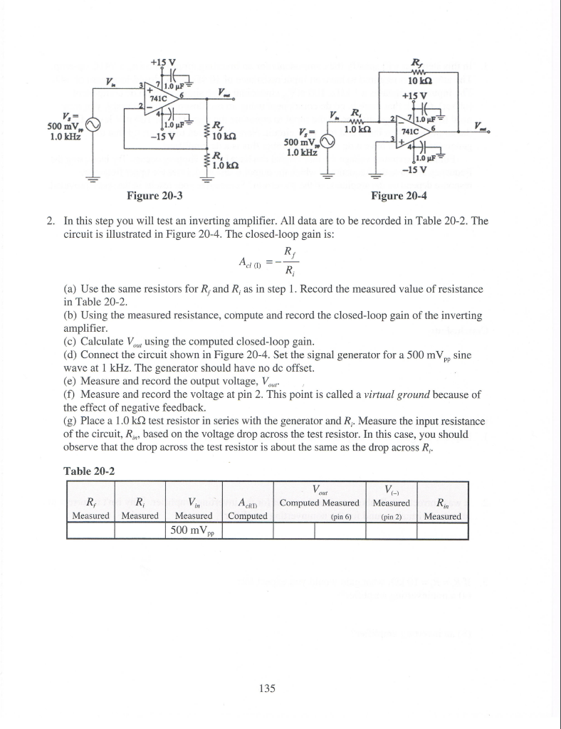 Solved Name Date Class Linear Op-Amp Circuits Reading: Floyd | Chegg.com
