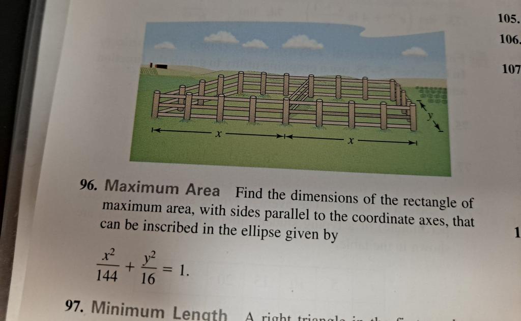 Solved find the dimensions of the rectangle of maximum area, | Chegg.com