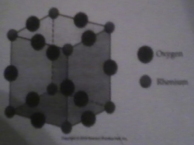 Solved 1. Rhenium Oxide crystallizes in the cubic unit cell | Chegg.com