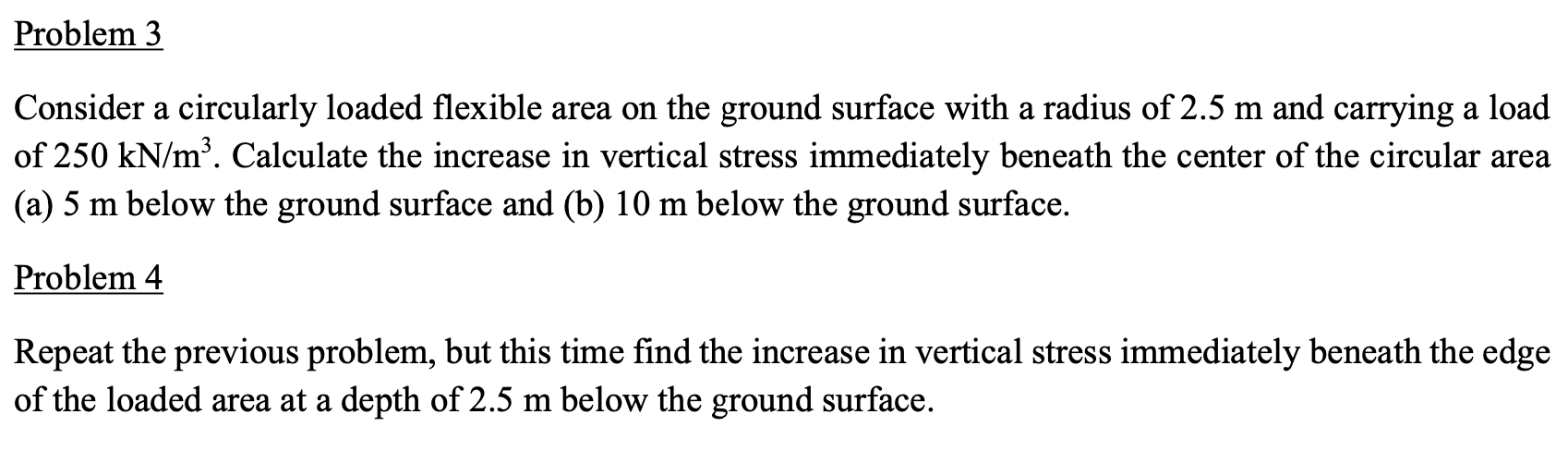 Solved Consider a circularly loaded flexible area on the | Chegg.com