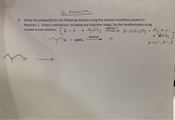 Solved So, mechanin Write the product(s) for the following | Chegg.com